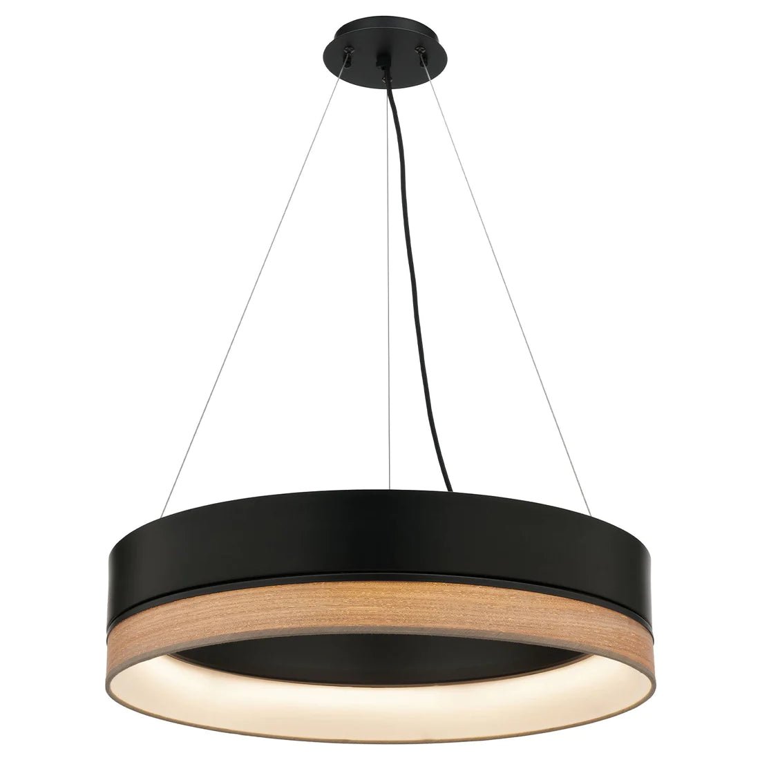 Mercator Fitzgerald 1Lt Led Pendant Light - Black/White