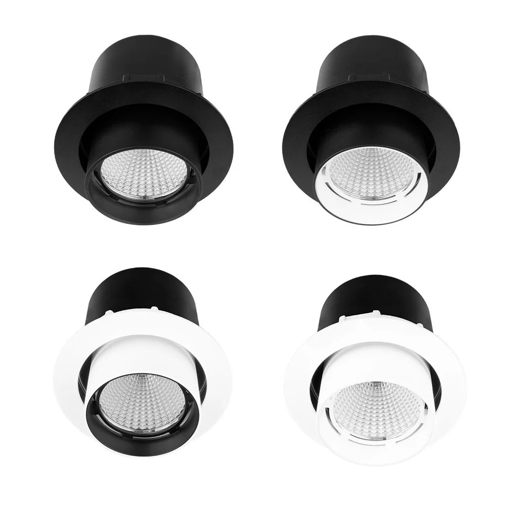 125mm LED Downlight 24w Black, White 3k, 4k CRI 90+ XRD25 Trend Lighti