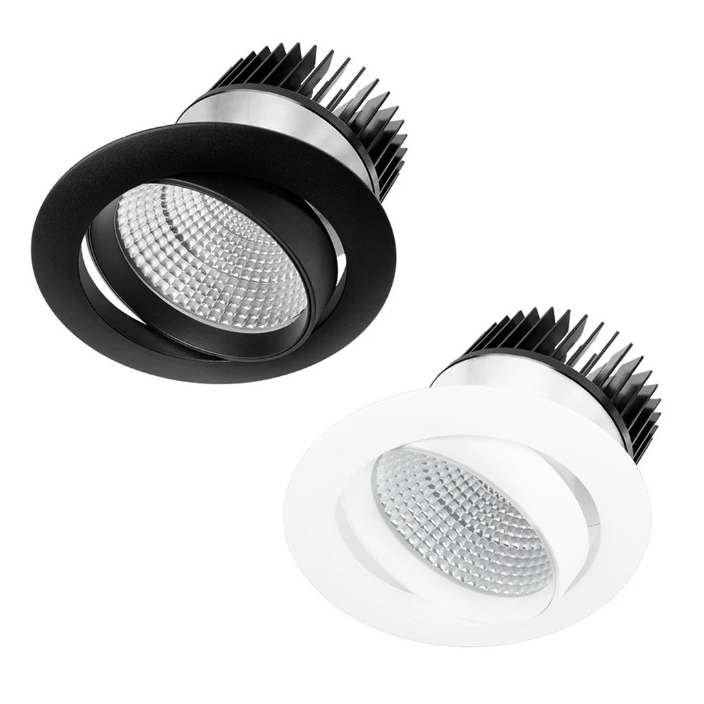 150mm LED Downlight 55w Black, Silver, White 2.7k, 3k, 4k, 5k CRI 90+