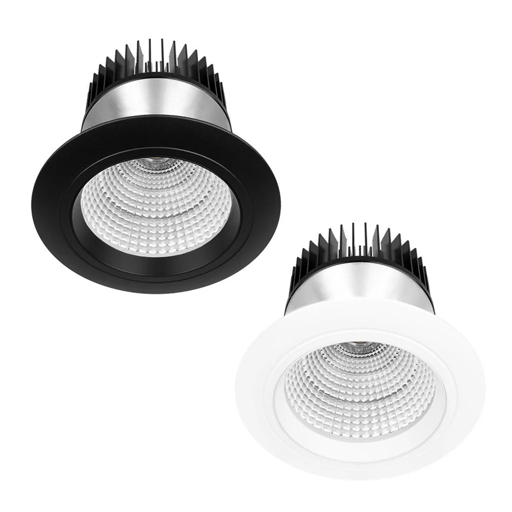 150mm Maxiled LED Downlight 35w Black, White, Silver 2.7k, 3k, 4k, 5k