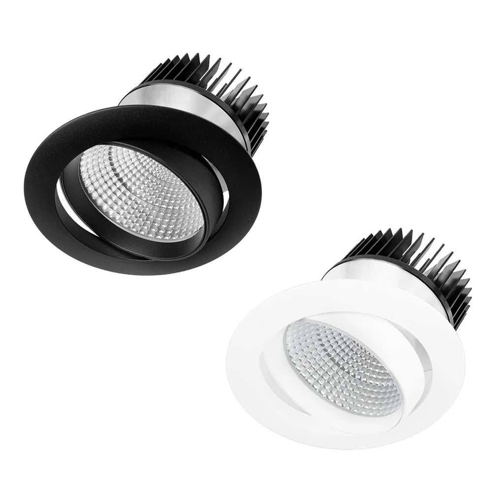 150mm Maxiled LED Downlight 35w Black, White, Silver 2.7k, 3k, 4k, 5k