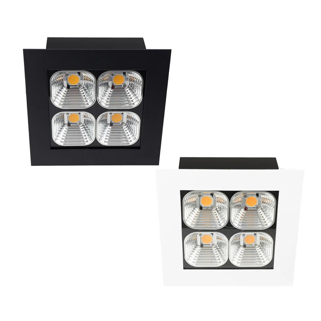 165mm Maxiled LED Downlight 57w White, Black, Silver 2.7k, 3k, 4k, 5k