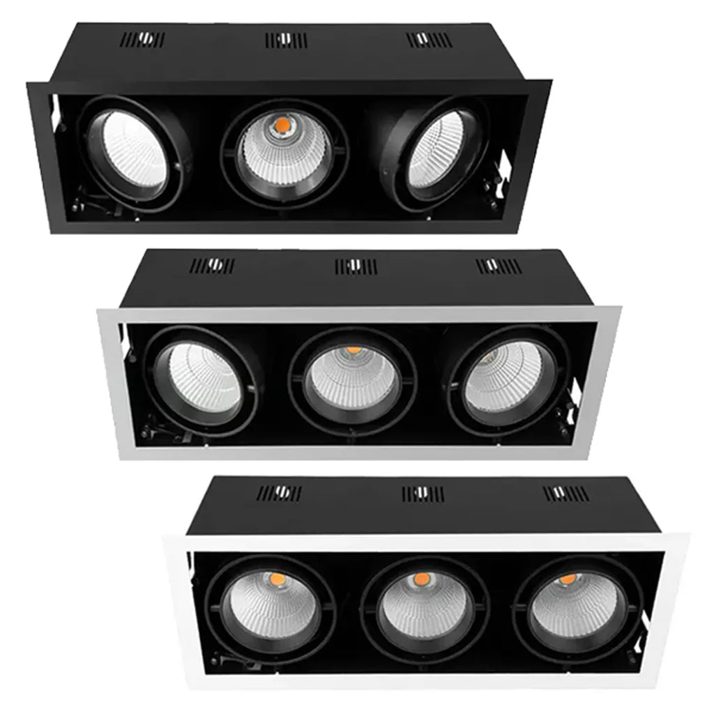 472mmx165mm LED Downlight 75w Black, Silver, White 2.7k, 3k, 4k, 5k, V