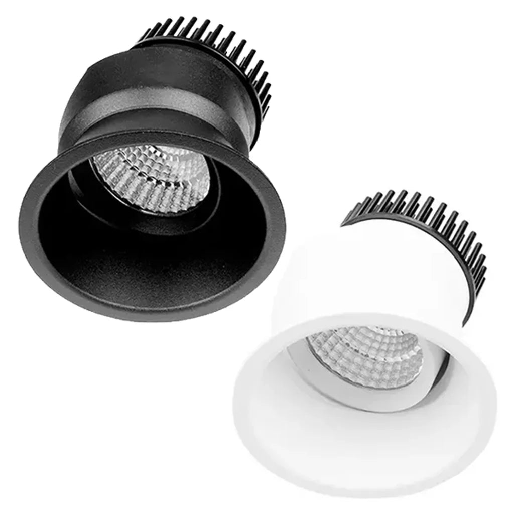 78mm LED Downlight 9w Black, White 3k, 4k RDT8 Trend Lighting