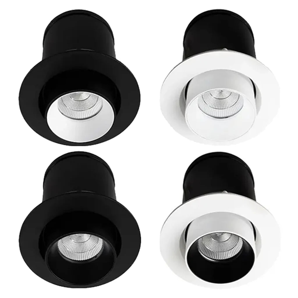 89mm LED Downlight 10w Black, White 3k, 4k CRI 90+ XRD10 Trend Lightin