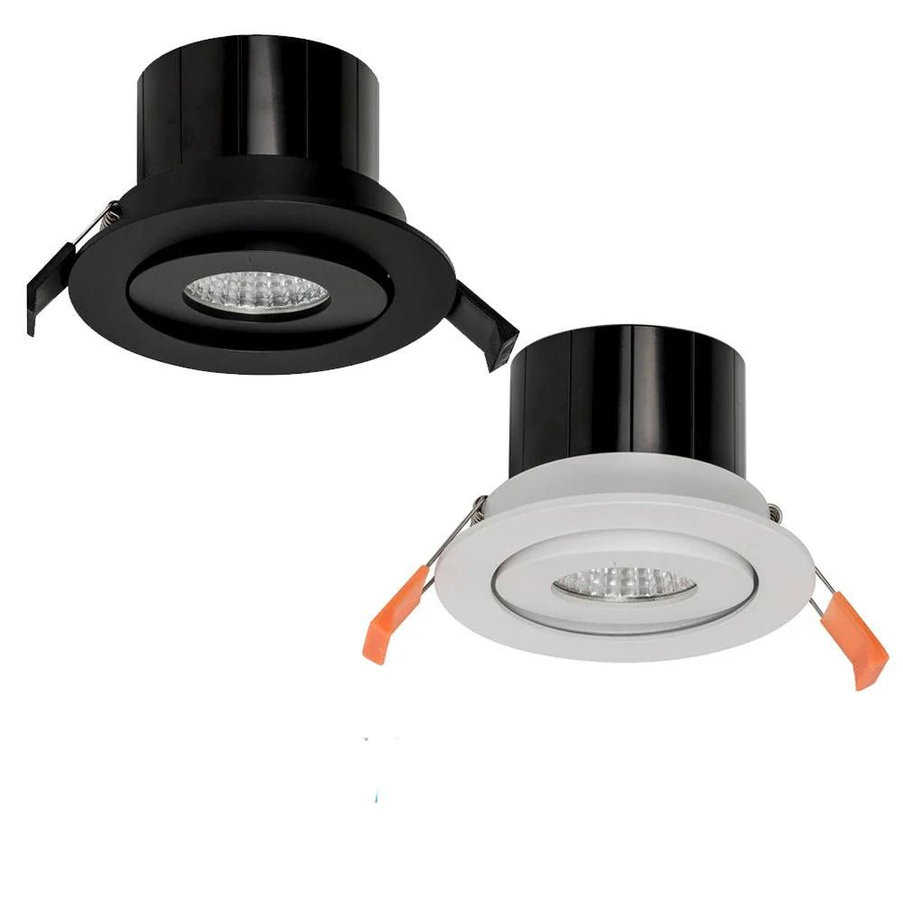 90mm LED Downlight 12w Black, White CCT CRI 90+ HV5512T Havit Lighting