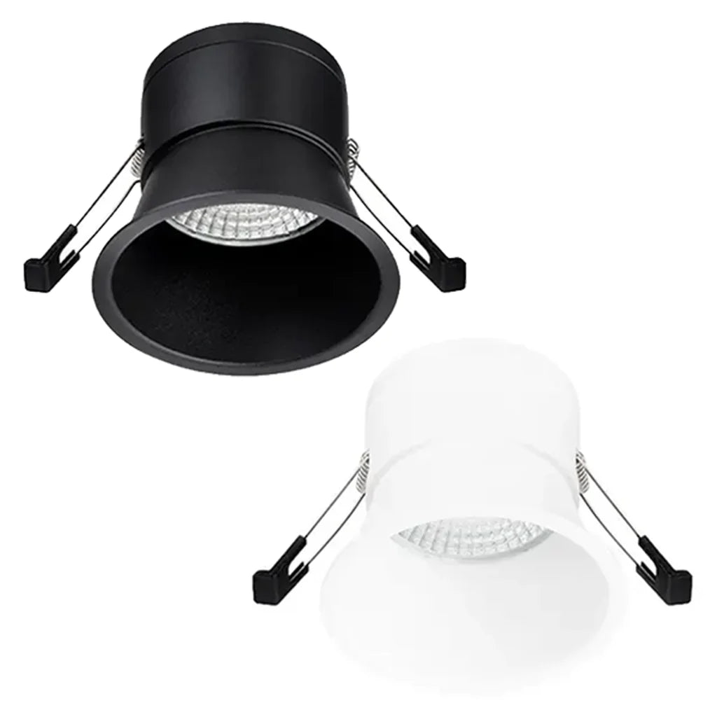 92mm Econoled LED Downlight 7w Black, White CCT CRI 90+ ER7 Trend Ligh