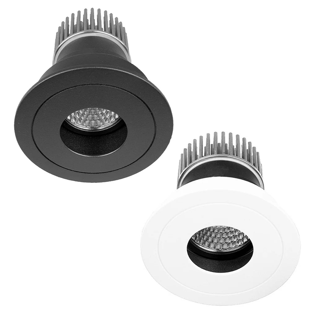 92mm LED Downlight 10w Black, White 2.7k/3k/4k CRI 90+ P12H Trend Ligh