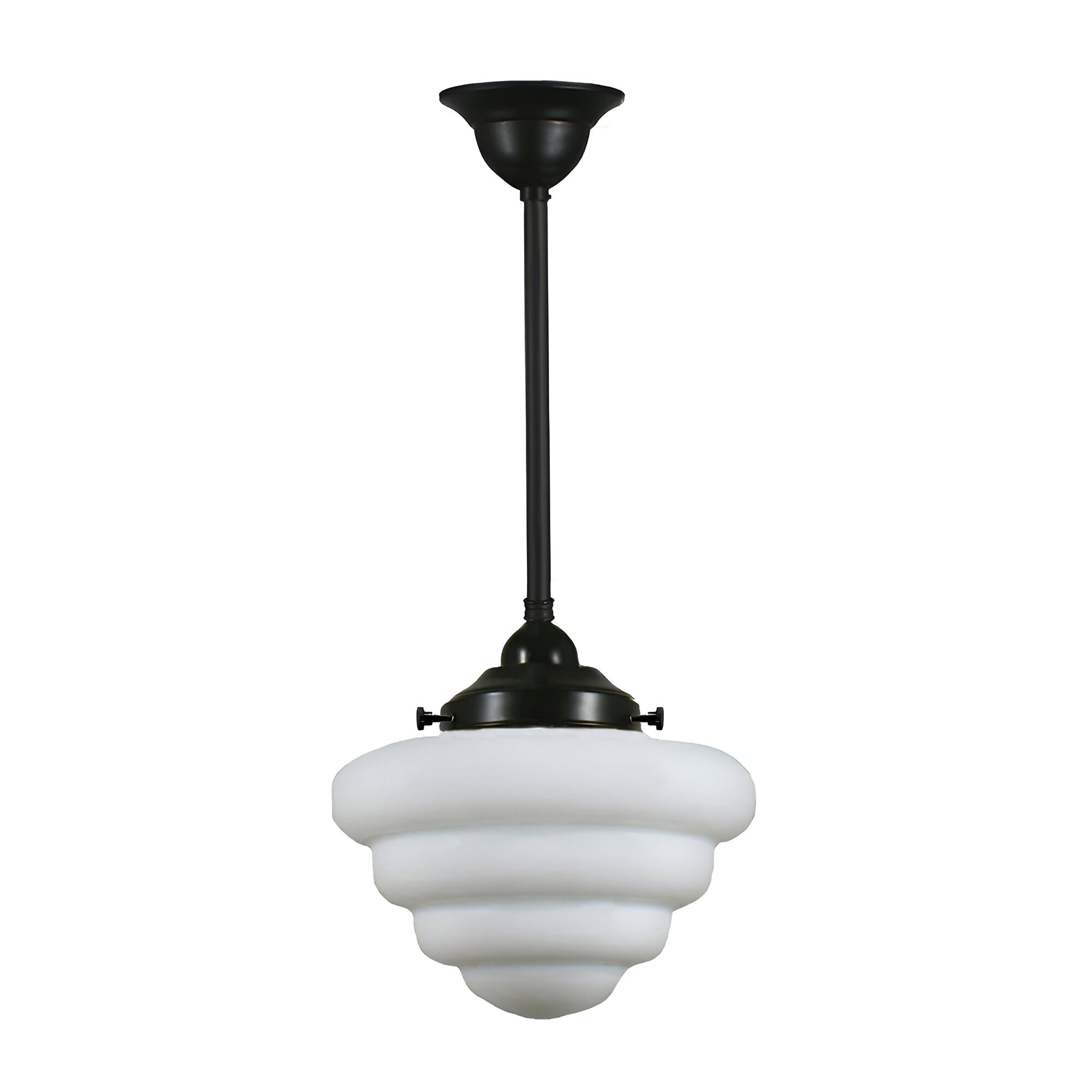 Beehive 10" 1 Light ROD Pendant Light - Black/Chrome/Polished Brass/Ch