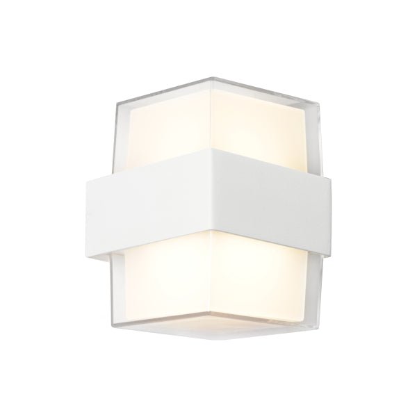 Cougar Haast Outdoor 10W LED Wall Light White / Tri-Colour - HAAS2EWHT