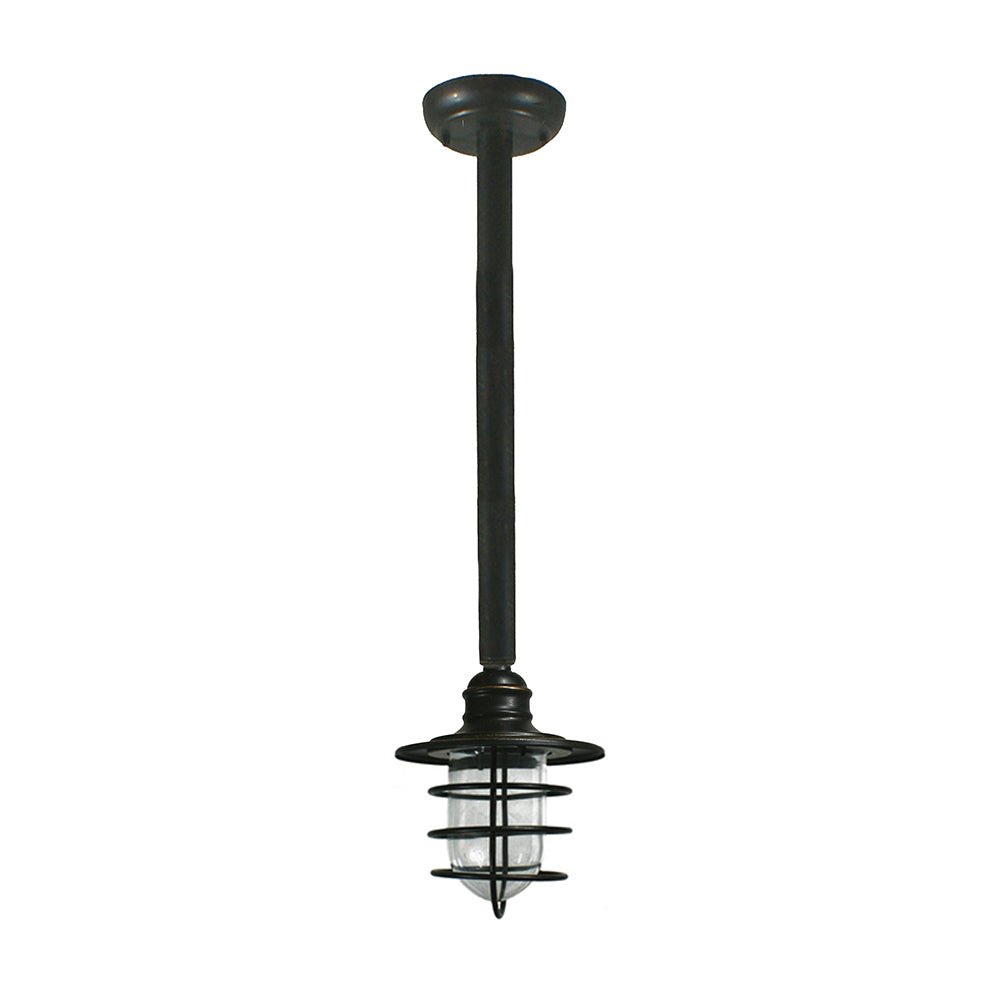 DOCKYARD Rod 1 Light Antique Bronze Pendant Light