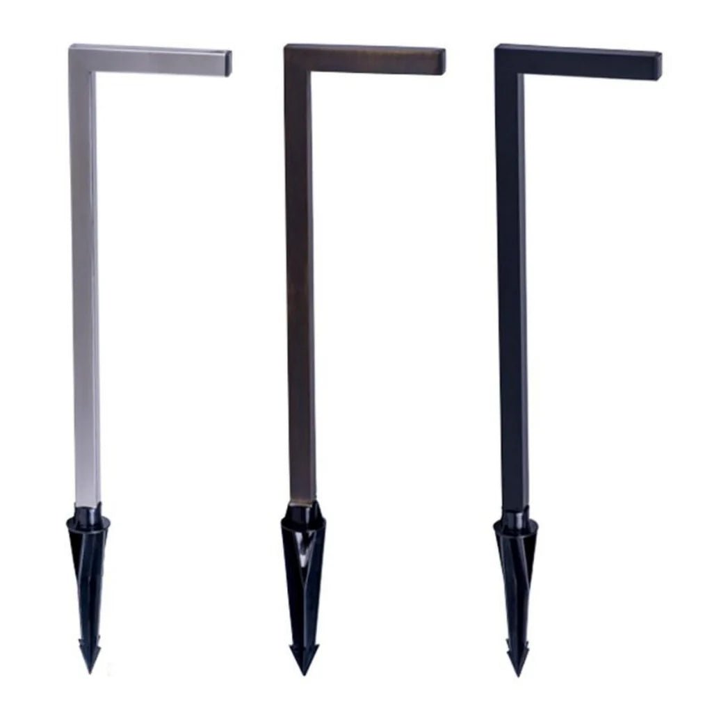 Nedia Square 7w Tri Colour Aluminium Black, Antique Brass, Stainless S