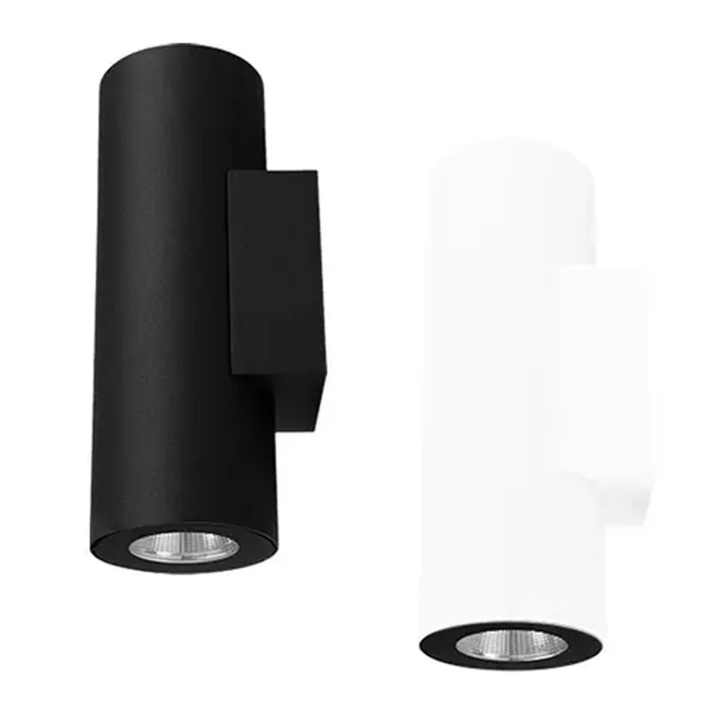 WRD14 Outdoor Up & Down LED Wall Light 14w 3000k/4000k in White or Bla
