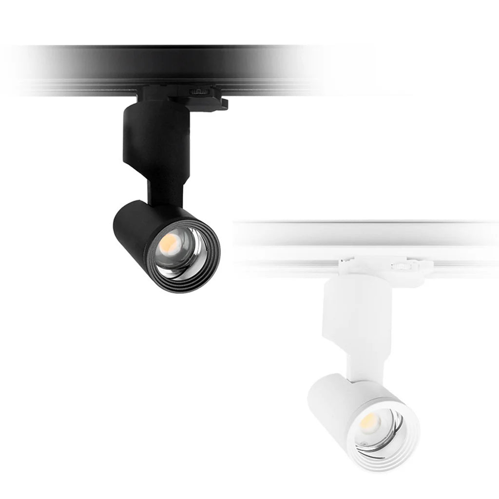 XTF10 8w COB LED Spot Track Light Black/White in 3000k or 4000k