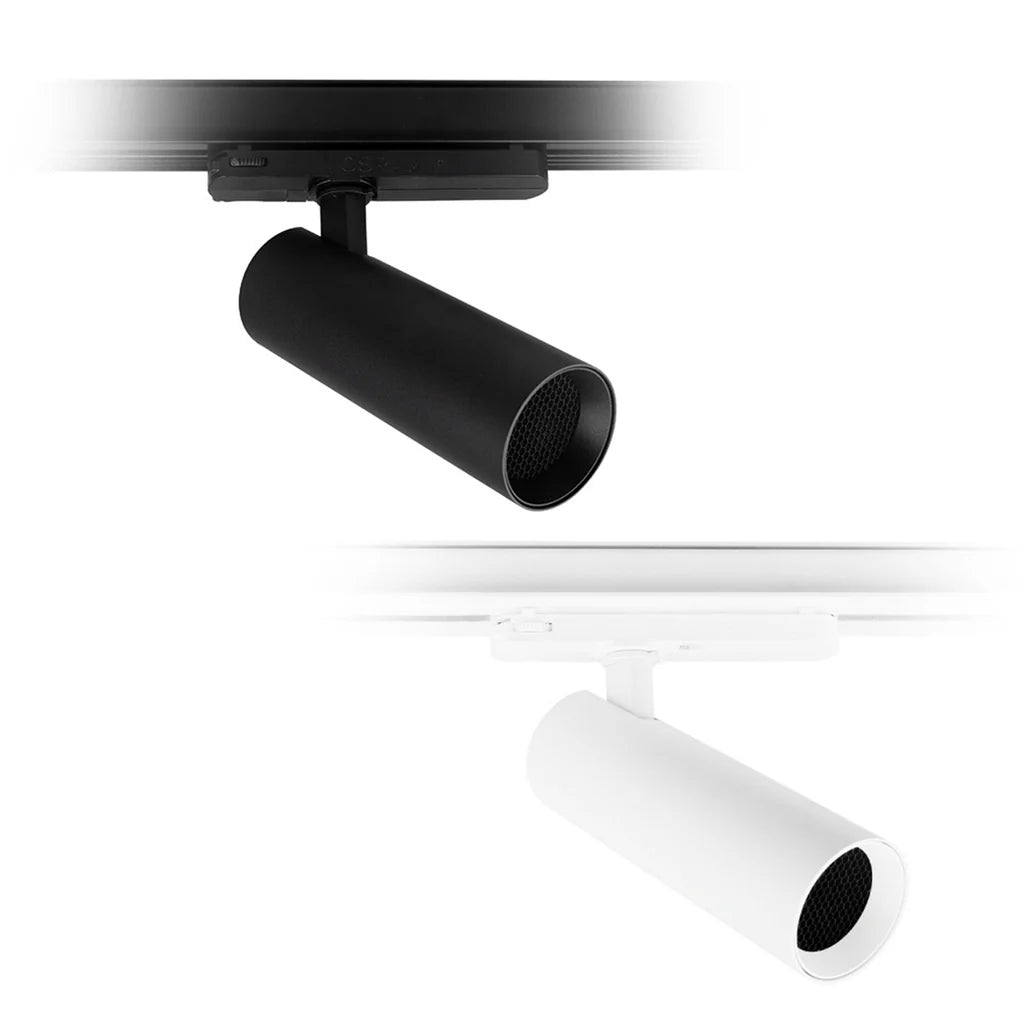 XTN15E 15w LED Spot Track Light in Black or White (2700k/3000k/3500k/4
