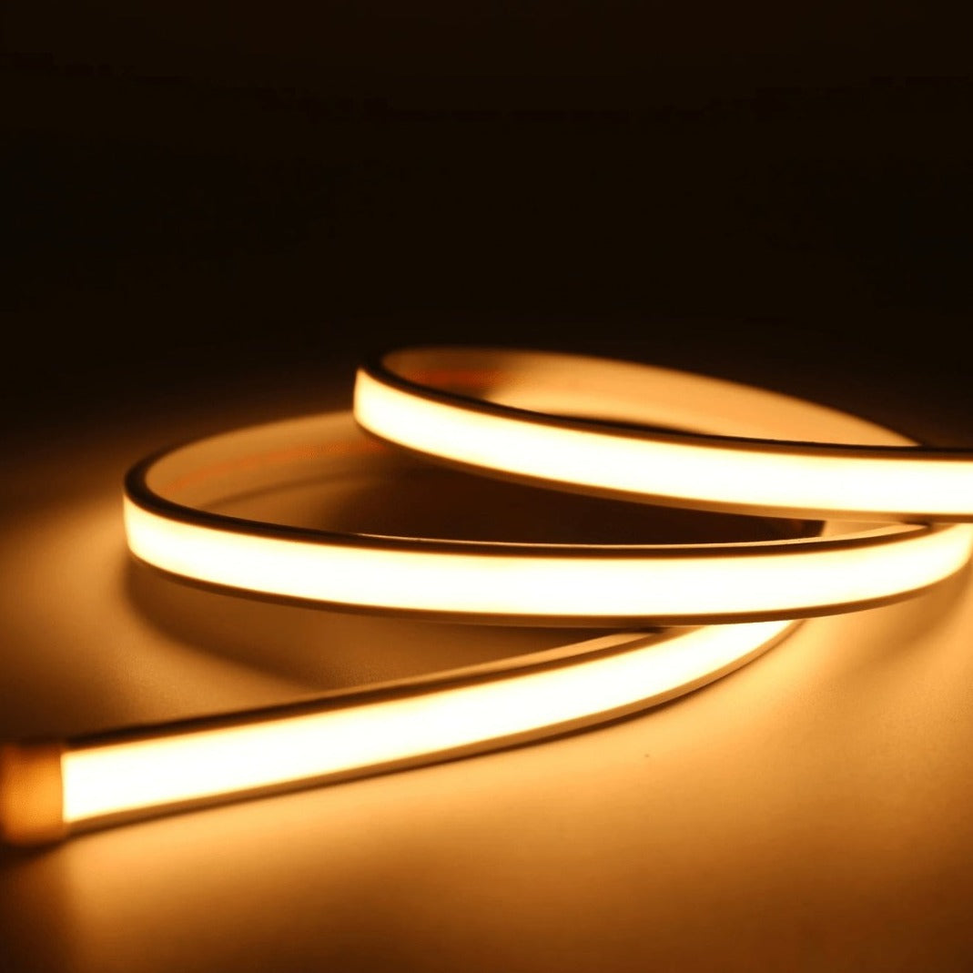 10mm 10W/m 3000ºK IP67 COB Flexible LED Strip Light